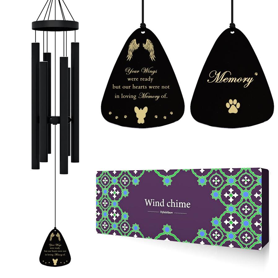 HKM-119827 Pet Memorial Wind Chime for Dogs and Cats – Sympathy Gift f ...