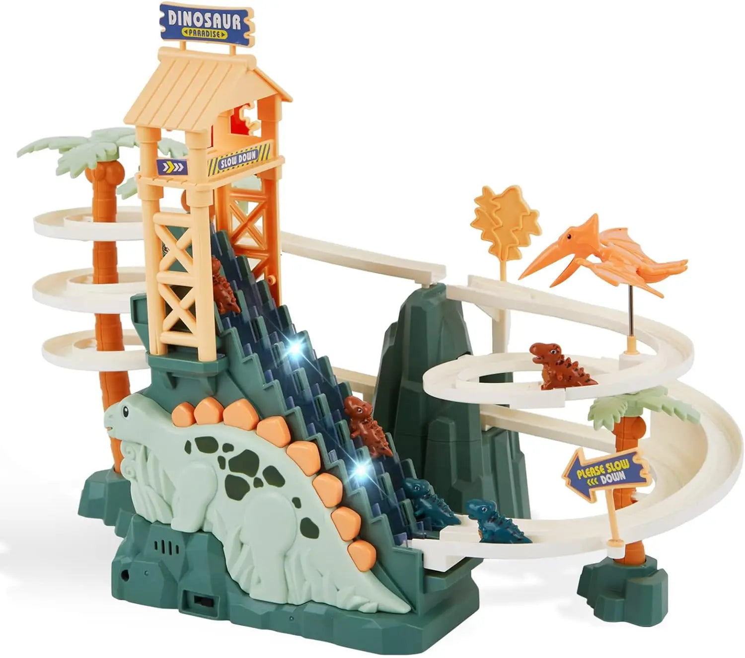 HKM-156691 Dinosaur Climbing Slide Toy with Light and Music for Kids ...