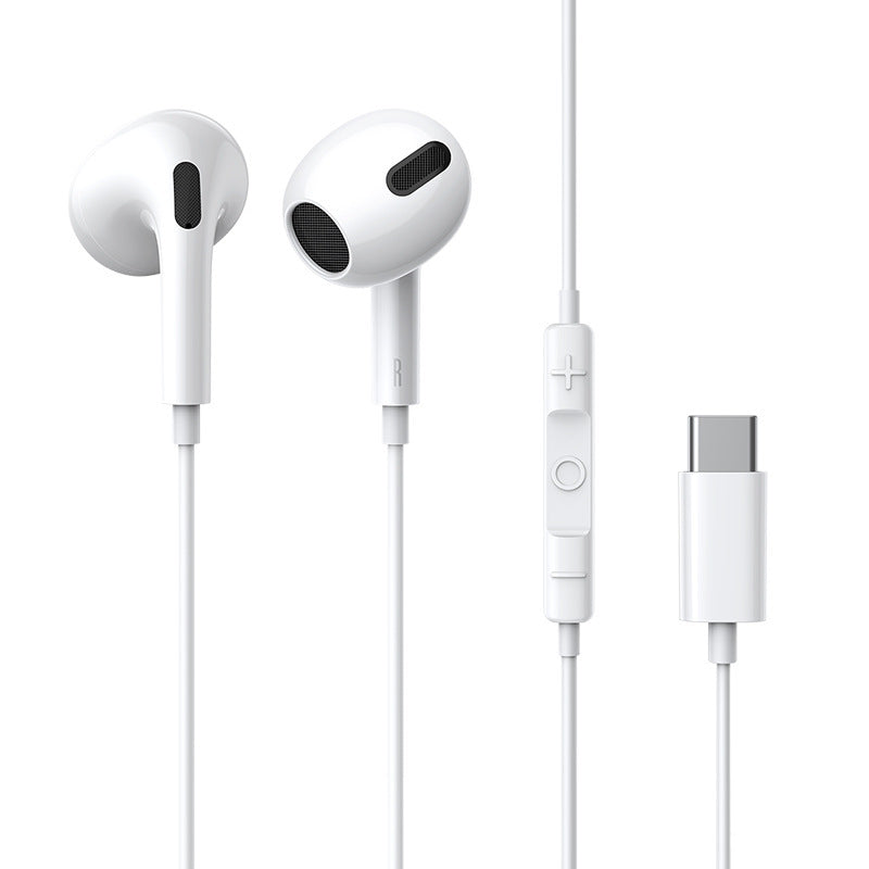 HKM-206355 Wired Type-C Earphone for Mobile Devices with 1.1m TPE Cable ...