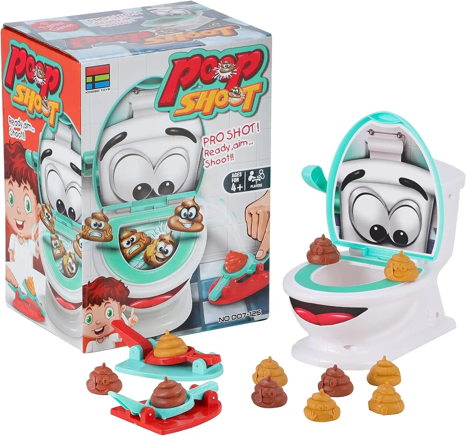 HKM-492115 Creative Toilet Poop Shoot Game Toy for Families - Fun ...