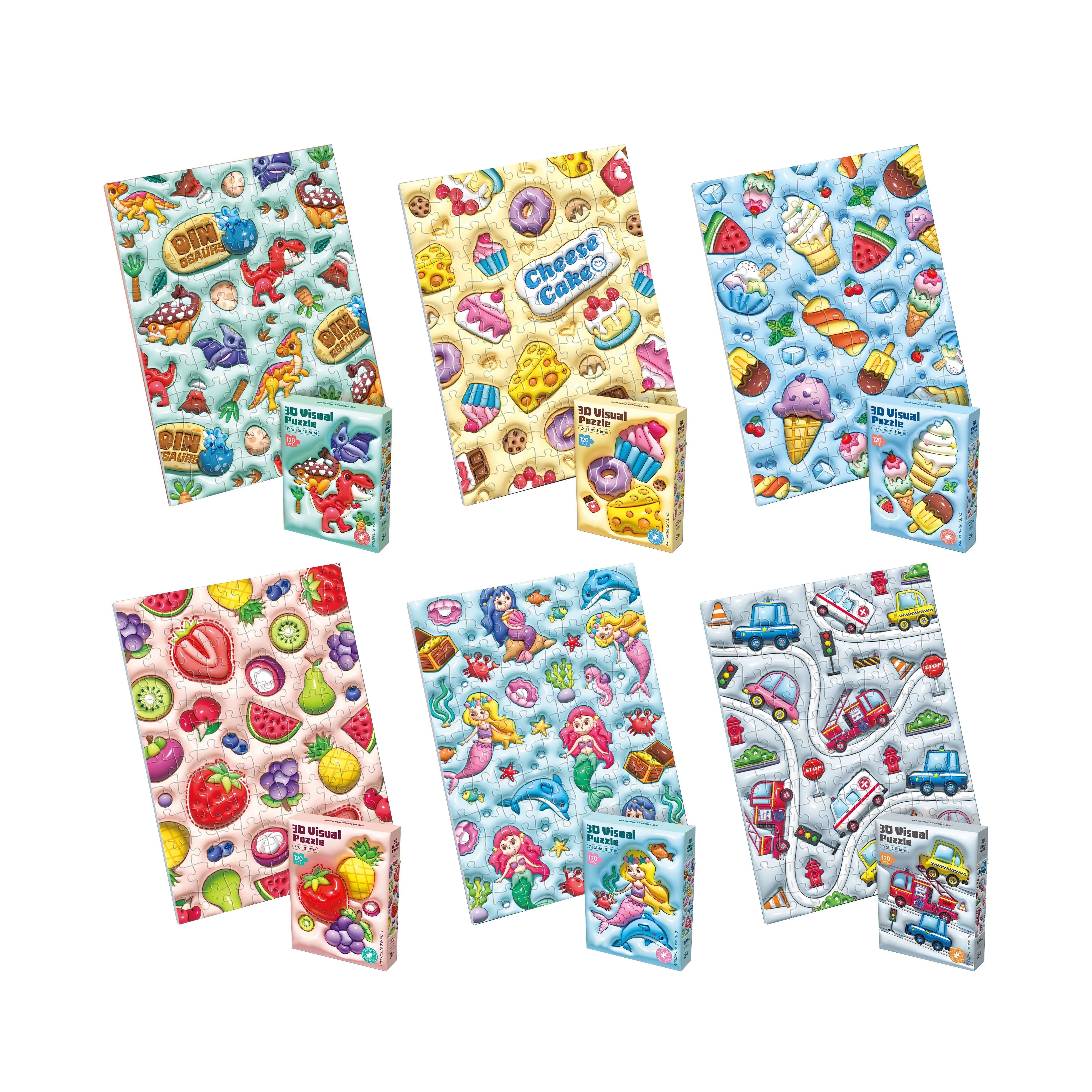 HKM-513555 Animal-Shaped Soft Bump Puzzles for Kids - Educational DIY ...
