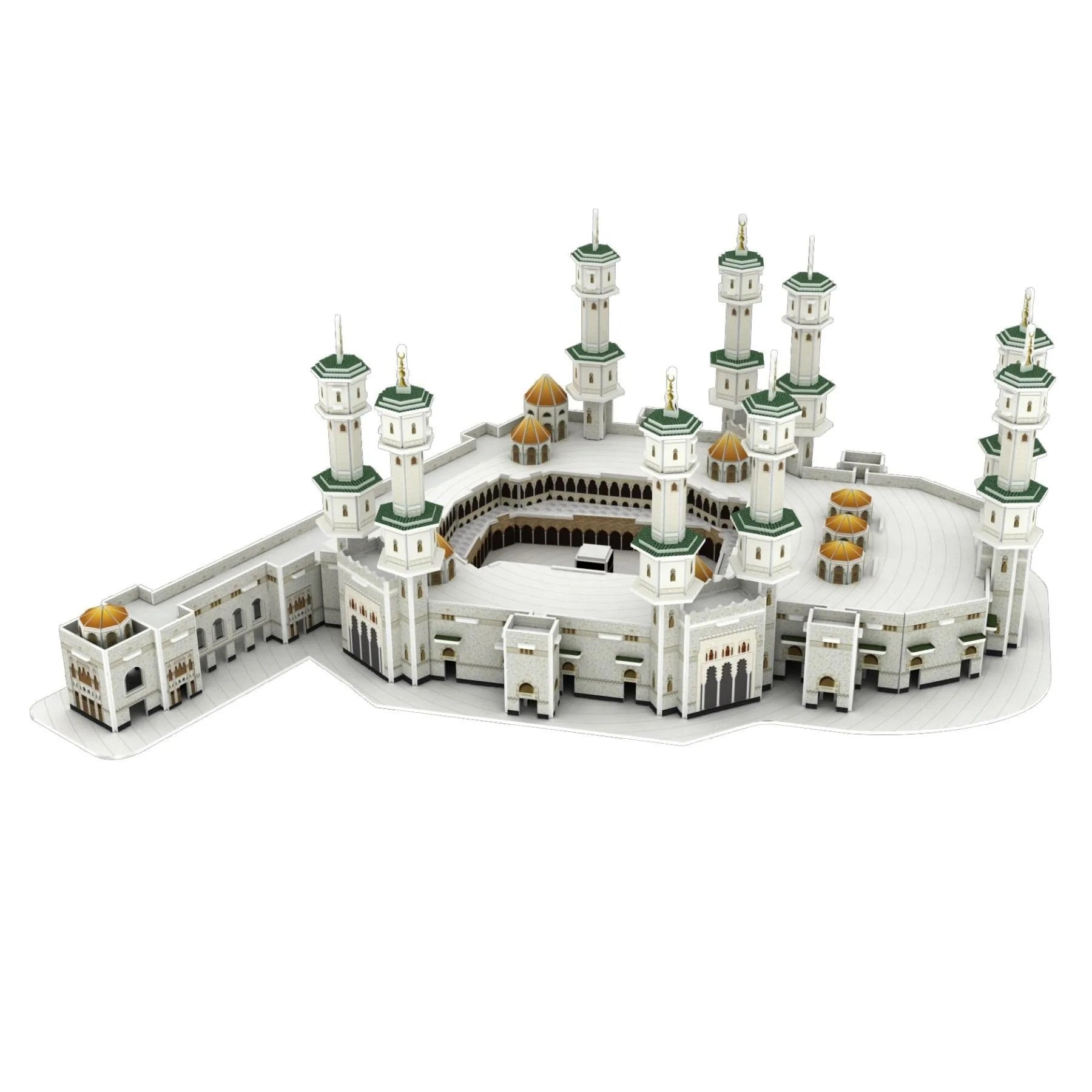 HKM-912339 3D Paper Puzzle Model of the Great Mosque of Mecca - DIY ...
