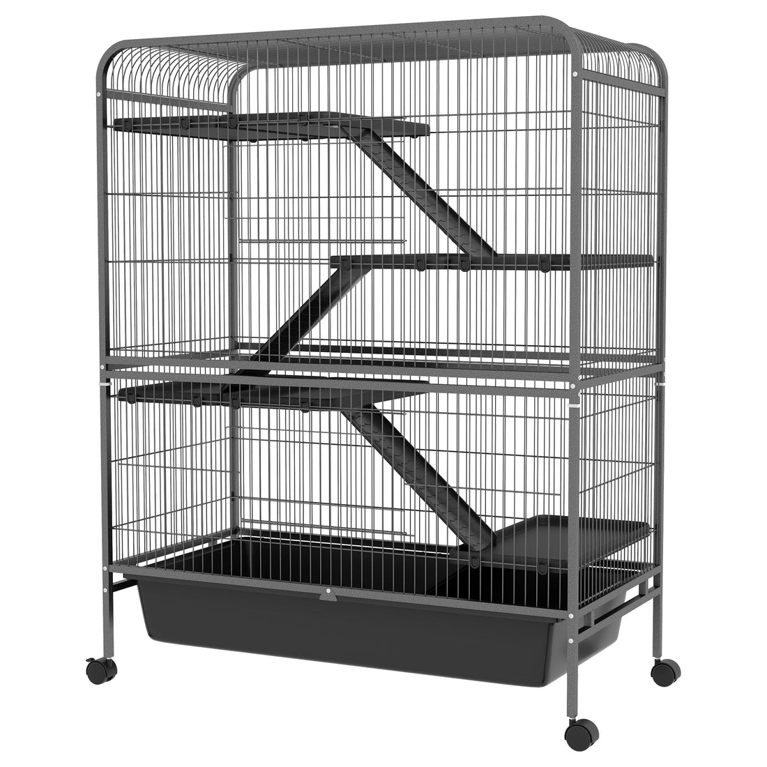 KFX-1500477 Five-Tier Small Animal Cage with Ramps and Removable Tray ...